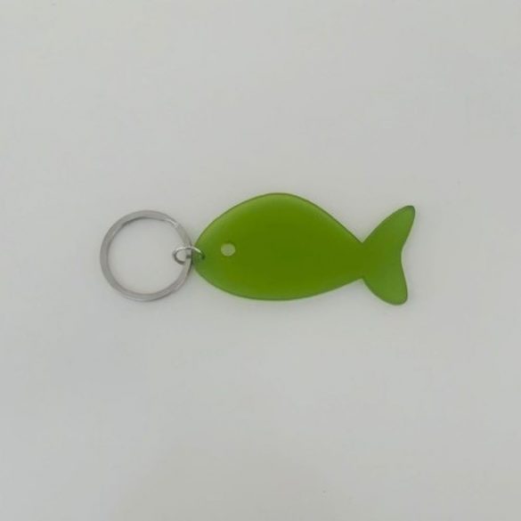 Plexiglass key chain shaped fish - LOLOELEN